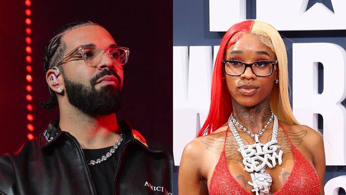 Drake Calls Sexyy Red His 'Rightful Wife' After Kissing Her on Cheek at ...