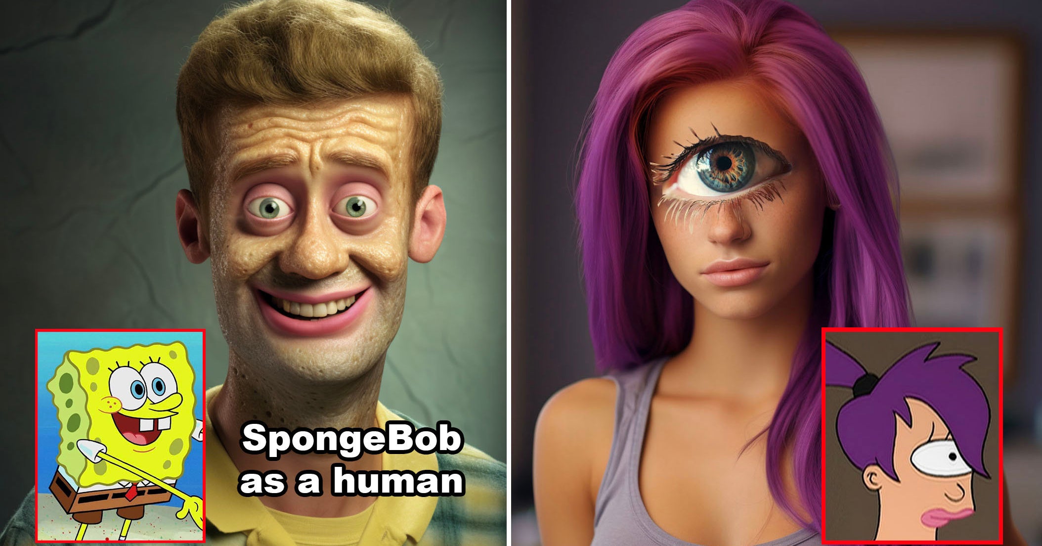 26 Cartoons As Real-Life People