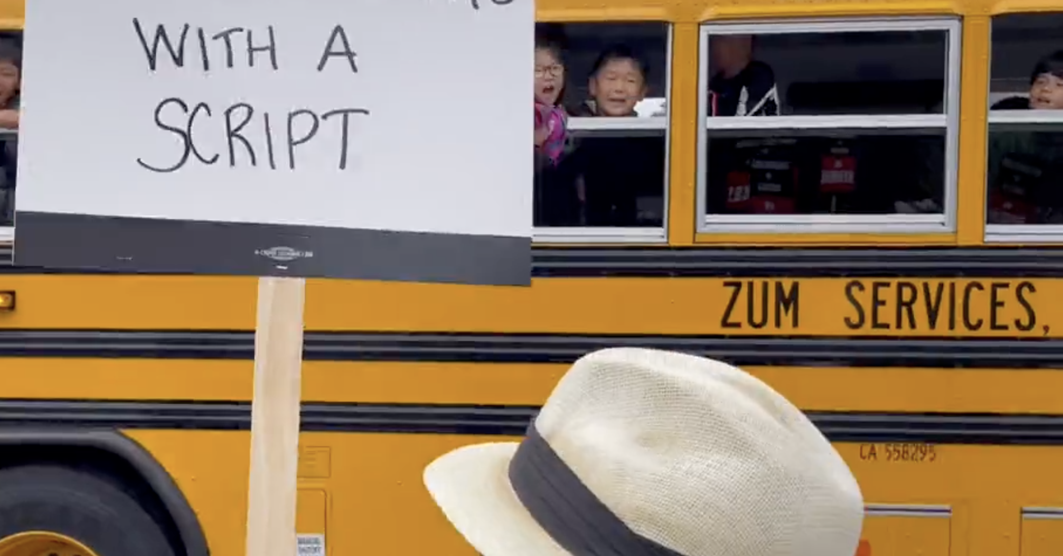 Kids Chanting ‘Strike’ on School Buses to Support WGA & SAG Deserve ...