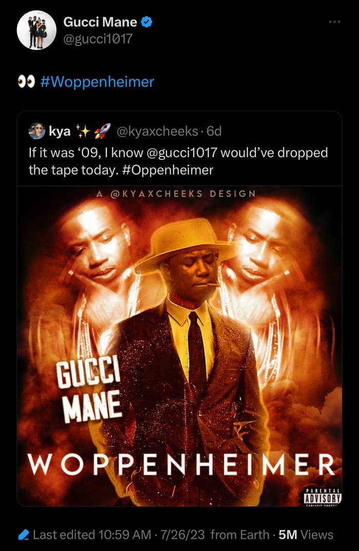 Gucci Mane Acknowledges ‘Woppenheimer’ Mixtape Meme | Complex