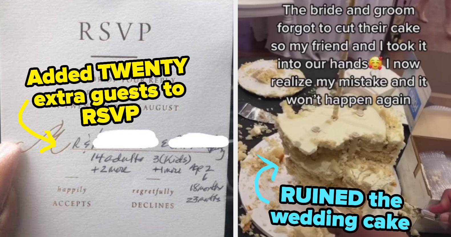 32 Awful Wedding Guests That Deserve To Get Uninvited
