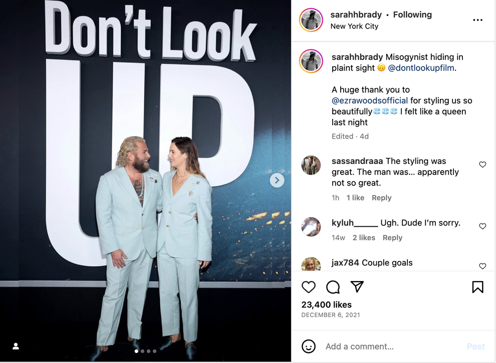 Jonah Hill's Ex-Girlfriend Sarah Brady Claims Actor Is a ‘Misogynist ...