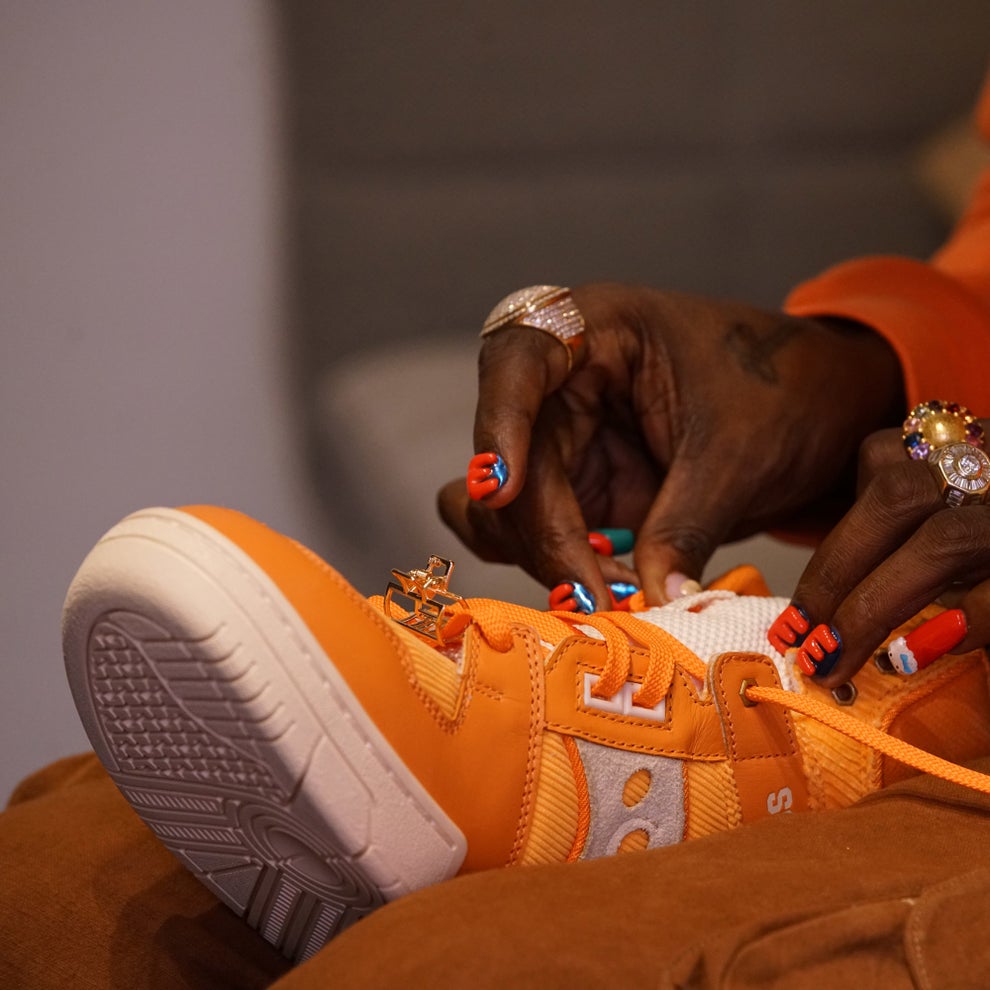 Trinidad James Unveils His Spot-Bilt Sonic Hi Saucony Collab | Complex