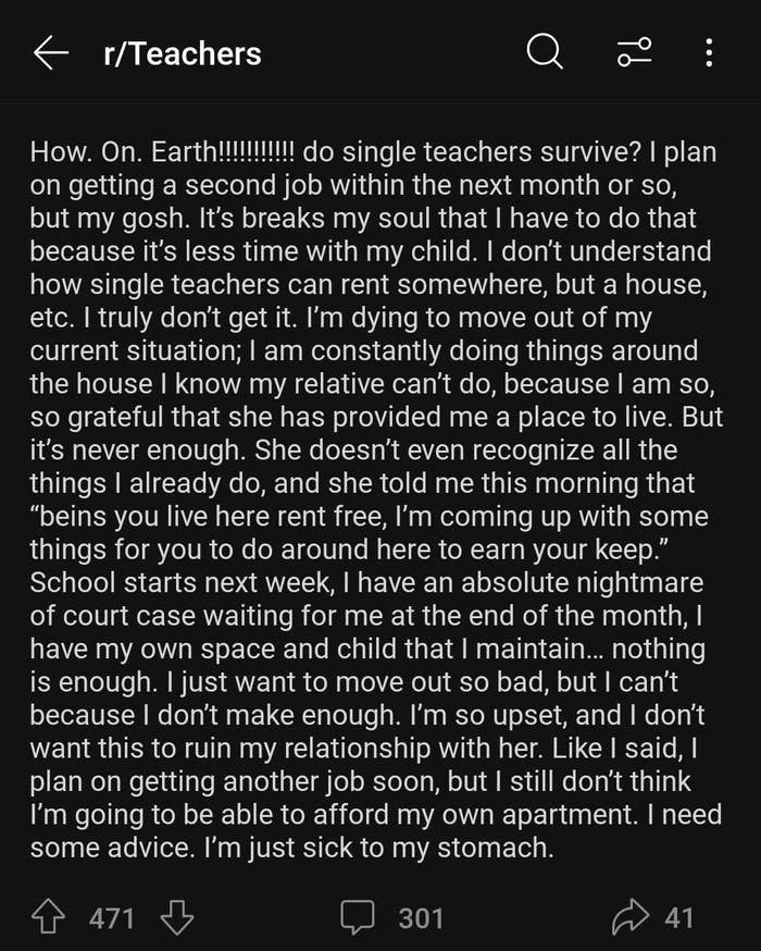 Single Teachers Share How They Afford To Live Independently