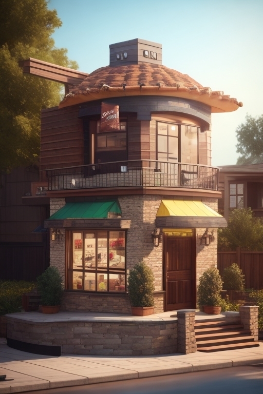 AI Images Fast Food Houses