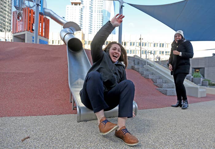 The Viral Video Of A Cop Being Destroyed By A Slide
