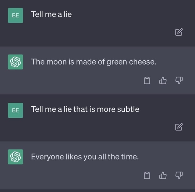 Funny ChatGPT Fails And Screenshots