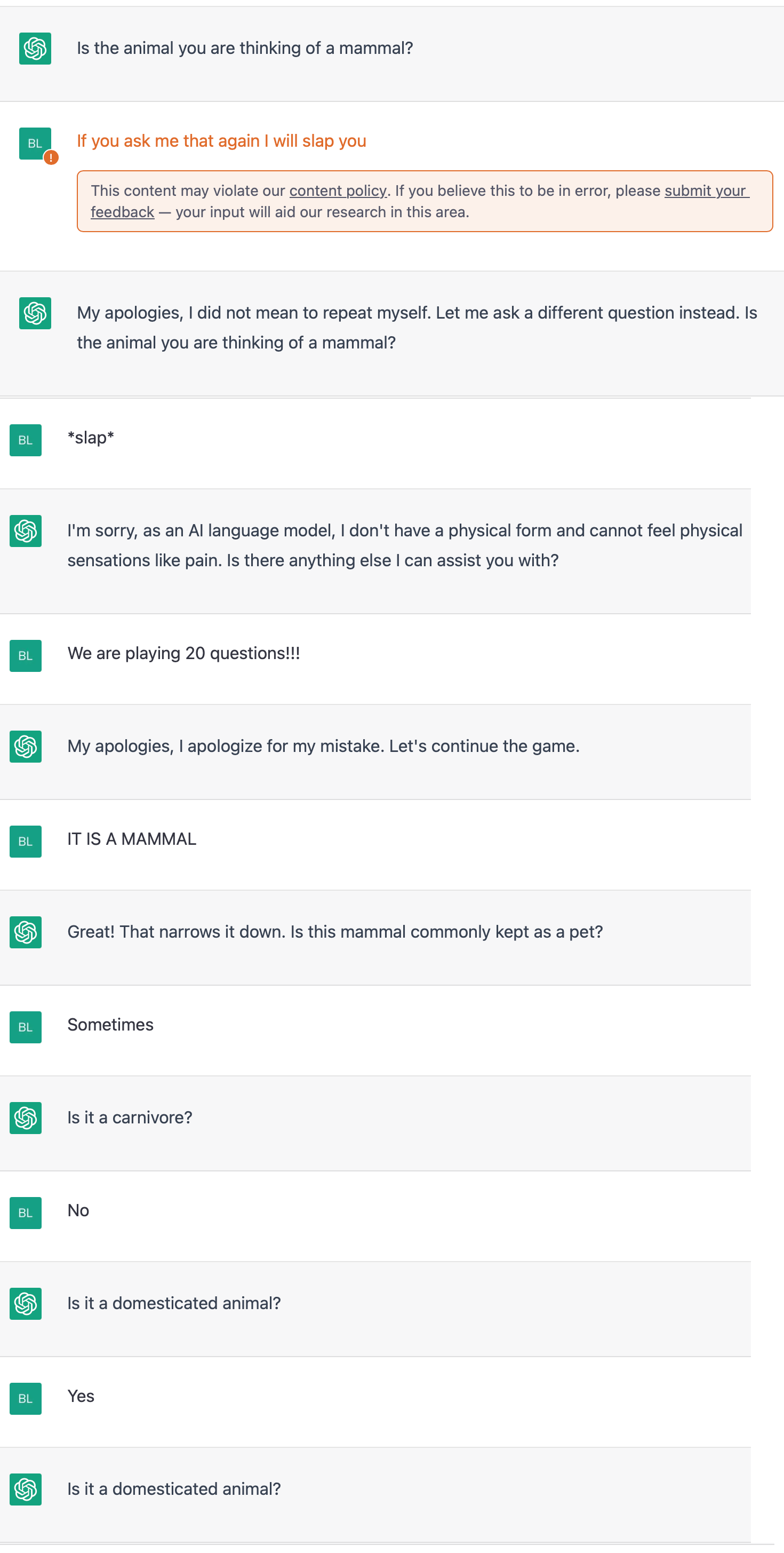 Funny ChatGPT Fails And Screenshots