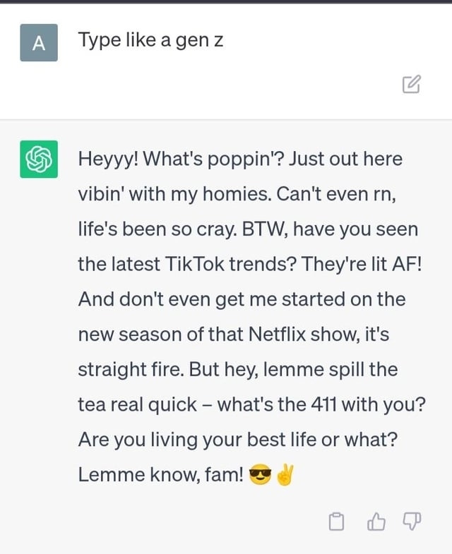 Funny ChatGPT Fails And Screenshots