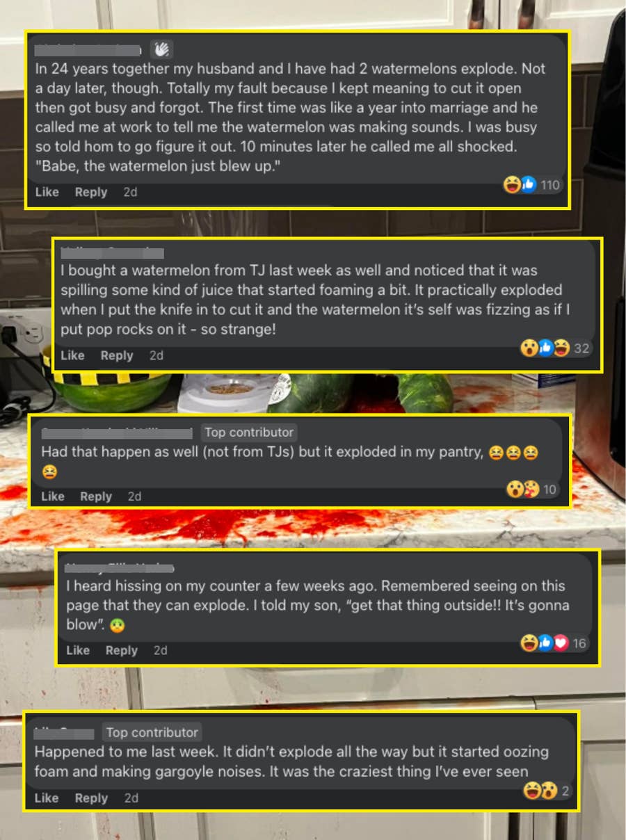 can a watermelon explode