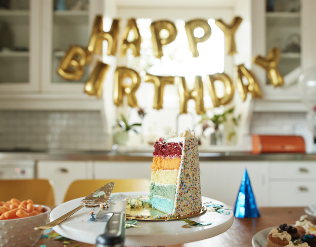 smashed wedding cake