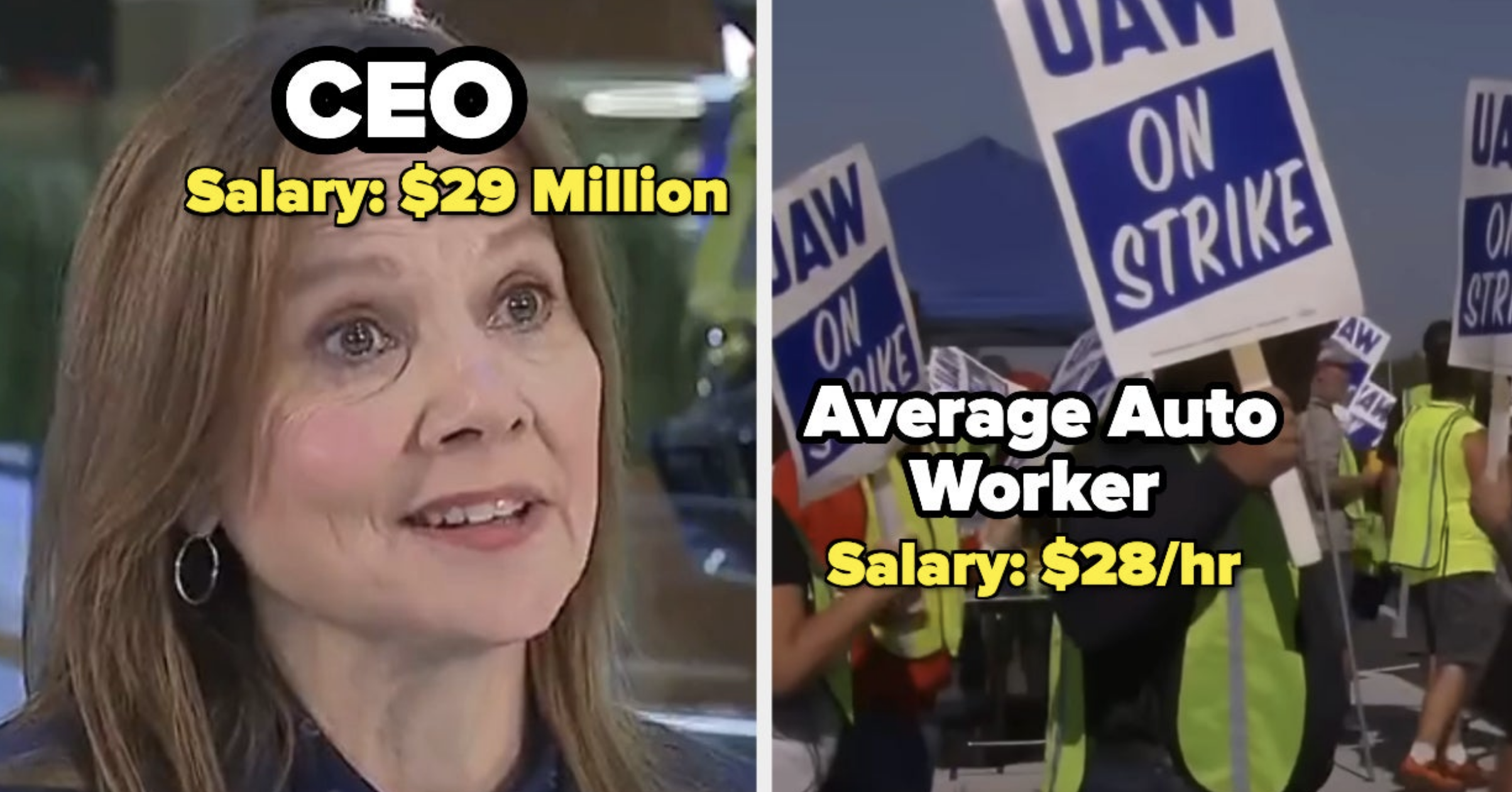 US Auto Workers Demand Fair Pay From Auto CEOs