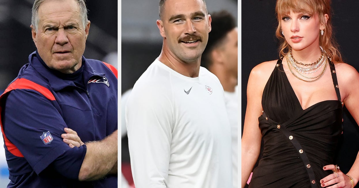 Bill Belichick Says Travis Kelce Dating Taylor Swift Would Be 'Biggest ...