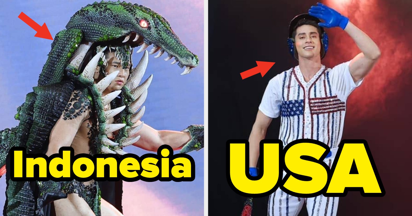 36 Men Showcase "National Costumes" from 36 Different Countries