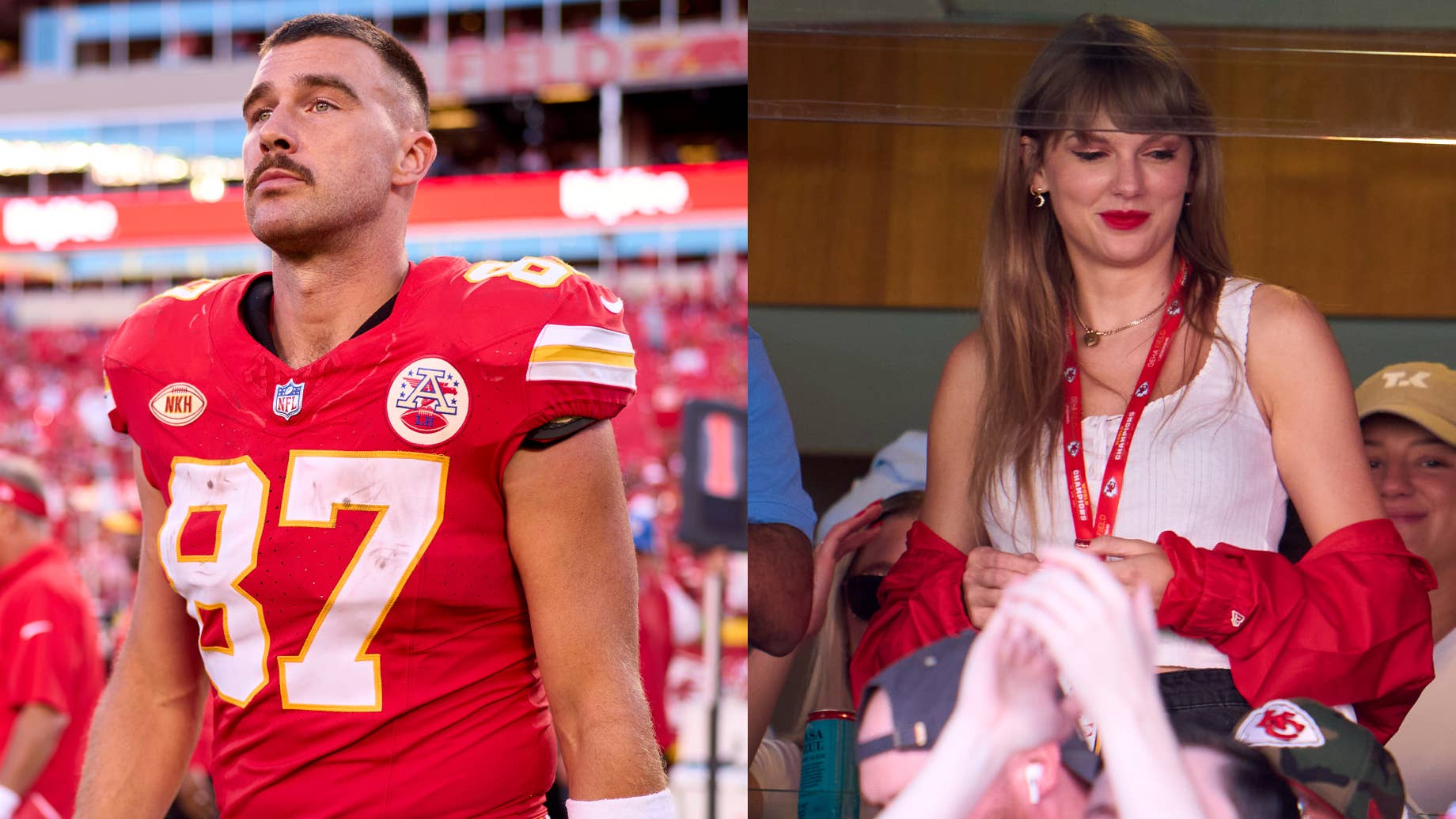 Travis Kelce Praises Taylor Swift for Cheering Him on at Chiefs Game | Complex