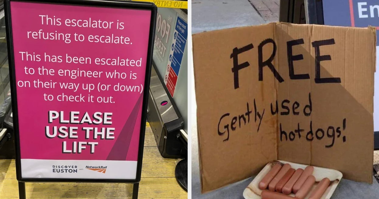 19 Funniest Signs On Reddit — Week Of 10/8/23