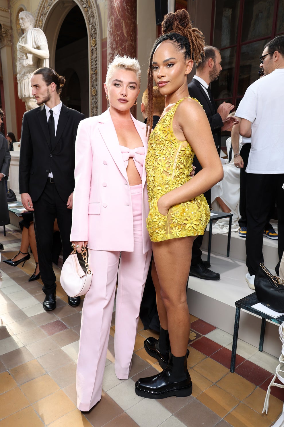 Florence Pugh Andrew Garfield Paris Fashion Week