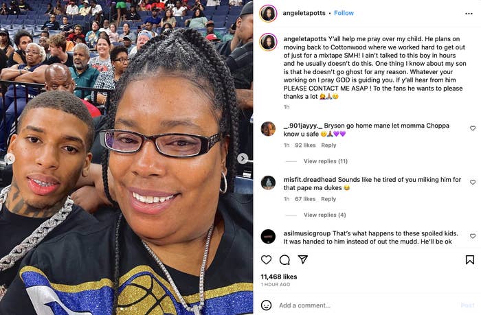 NLE Choppa's Mom Shares Concerning Message Saying He Hasn’t Responded ...