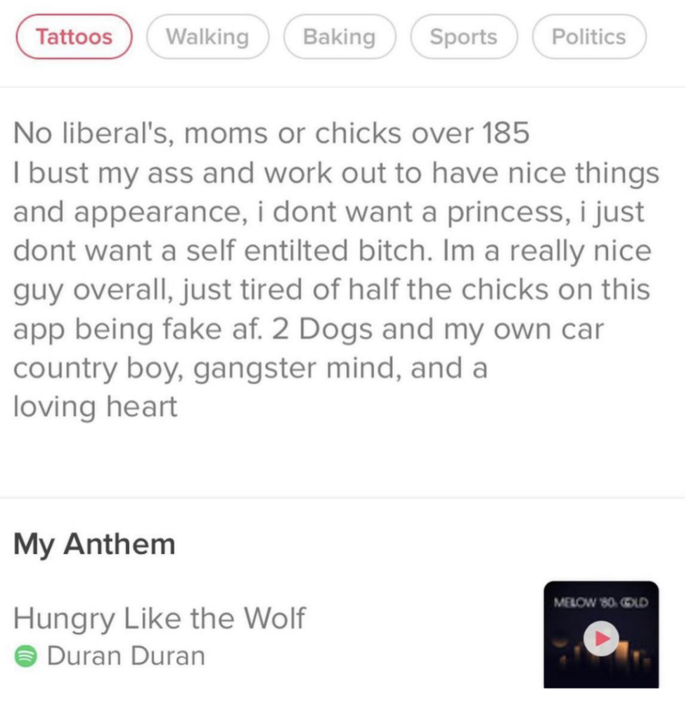 42 Wildly Entitled And Picky People On Dating Apps