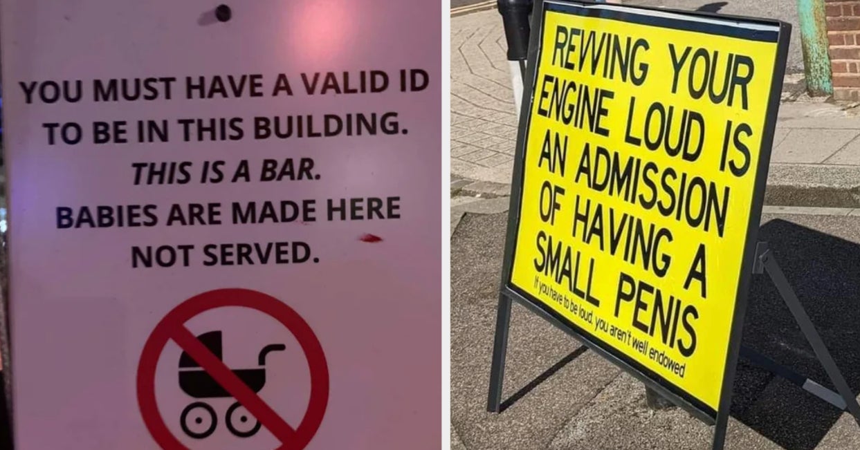 18 Funniest Signs On Reddit — Week Of 10/1/23