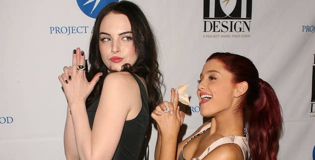 Ariana Grande And Elizabeth Gillies Recreate Iconic ‘showgirls Scene