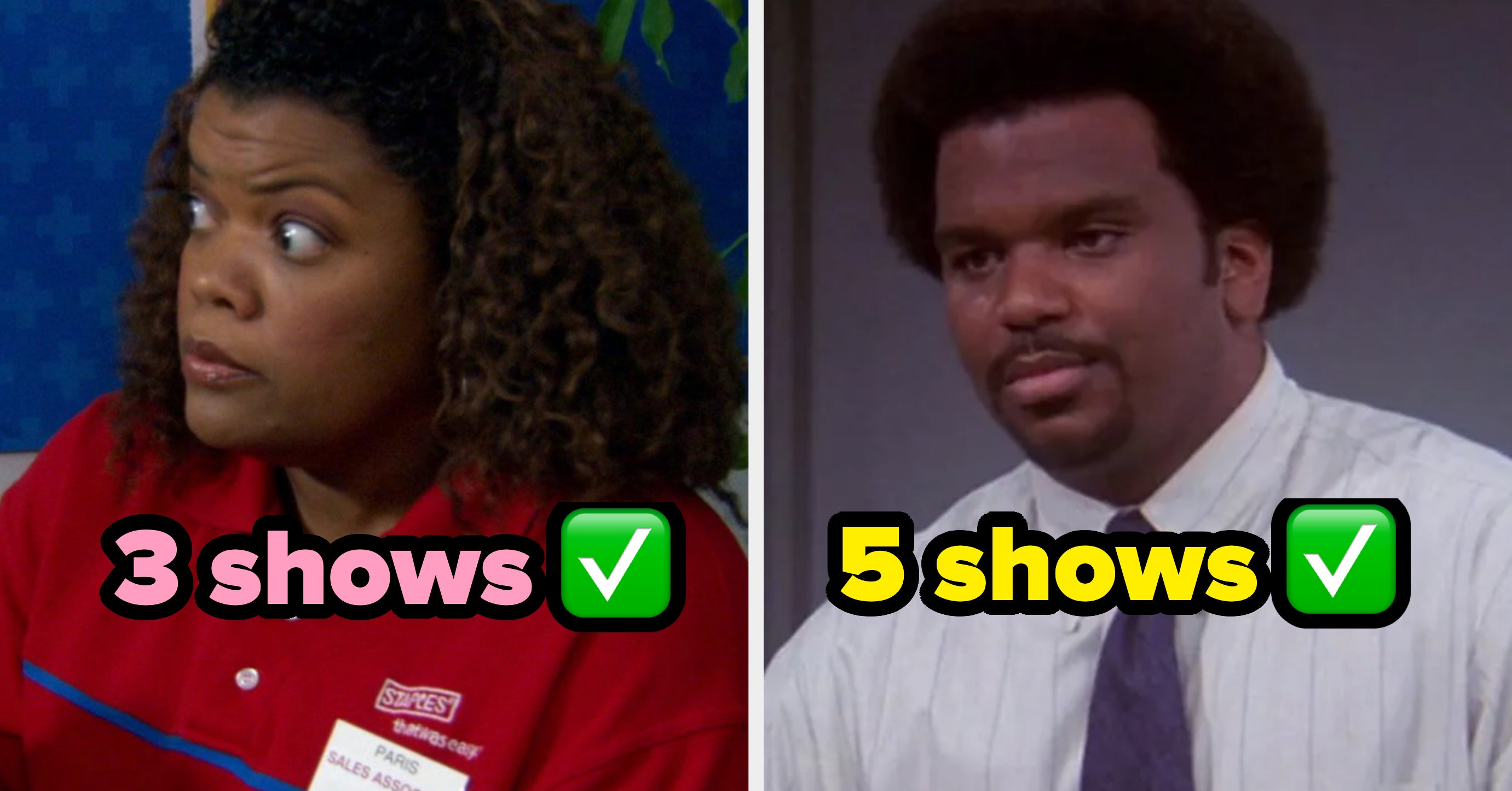 Character Actors Sitcoms Trivia Checklist Quiz