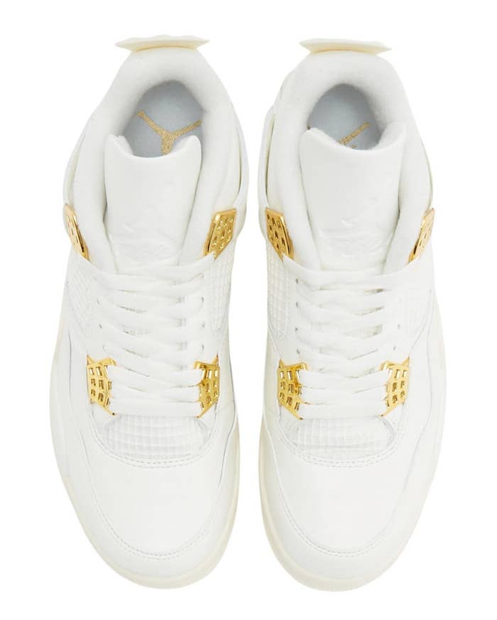 Closer Look at the 'Metallic Gold' Women's Air Jordan 4 The exclusive ...