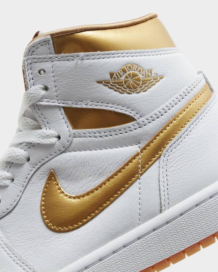 'Metallic Gold' Air Jordan 1 High Debuts in February 2024 Women's ...