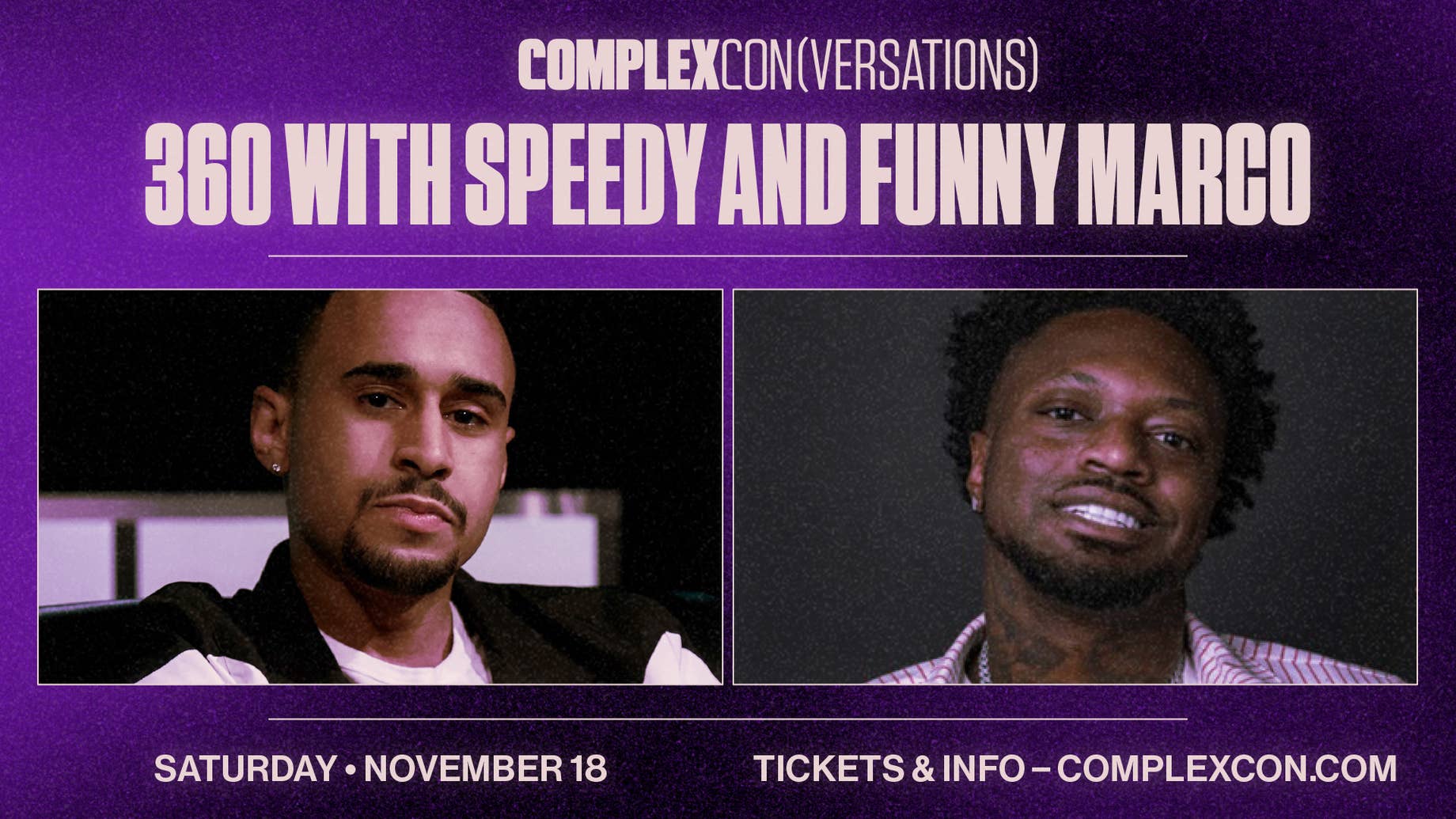 Funny Marco to Join Speedy Morman for Conversation at ComplexCon 2023 | Complex