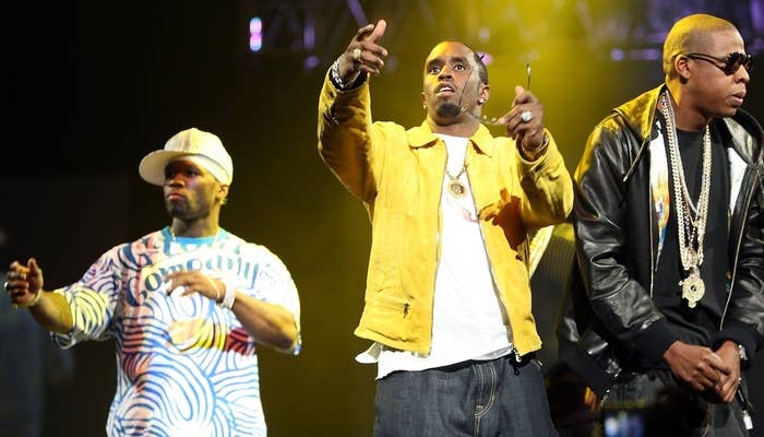 50 Cent Trolls Diddy With Old Video of Him Patting Jay-Z’s Butt During ...