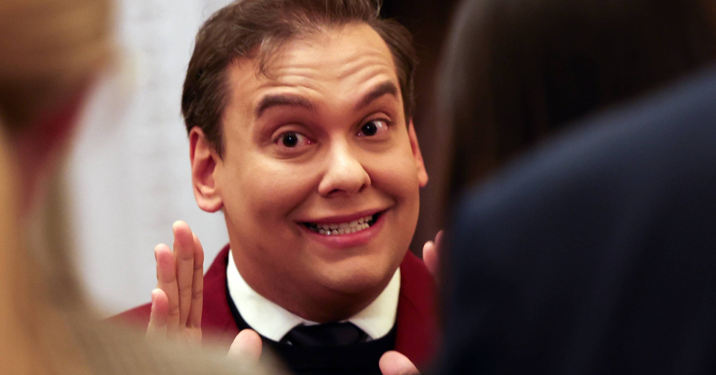 A Giant George Santos Balloon Was Flown Outside The Capitol