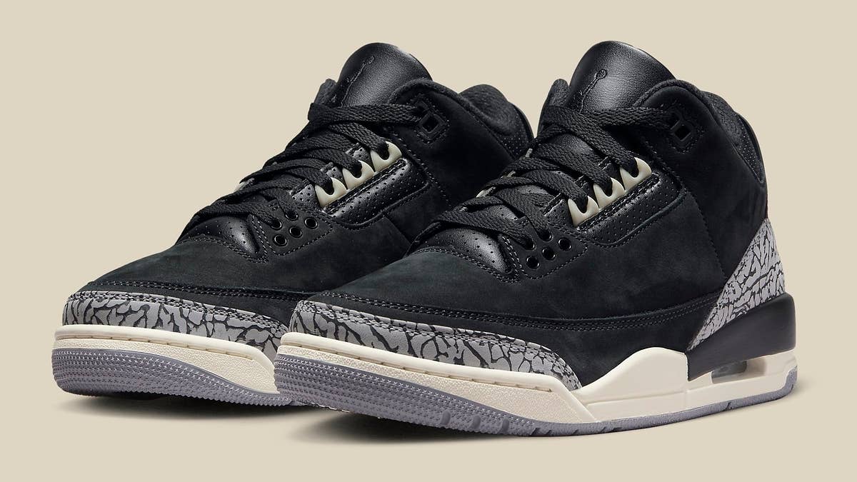 Official Images for the Nike Zoom Vapor Air Jordan 3 'Black/Cement ...