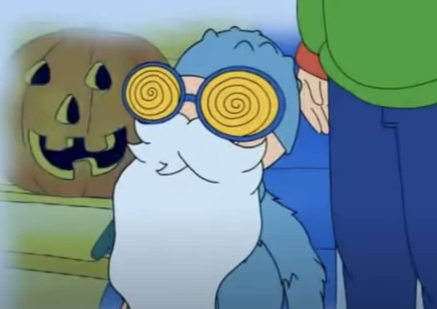 caillou coloring pages halloween goblin