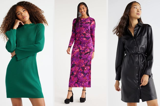 30 Dresses From Walmart That Are The Perfect Mix Of Stylish And Warm ...