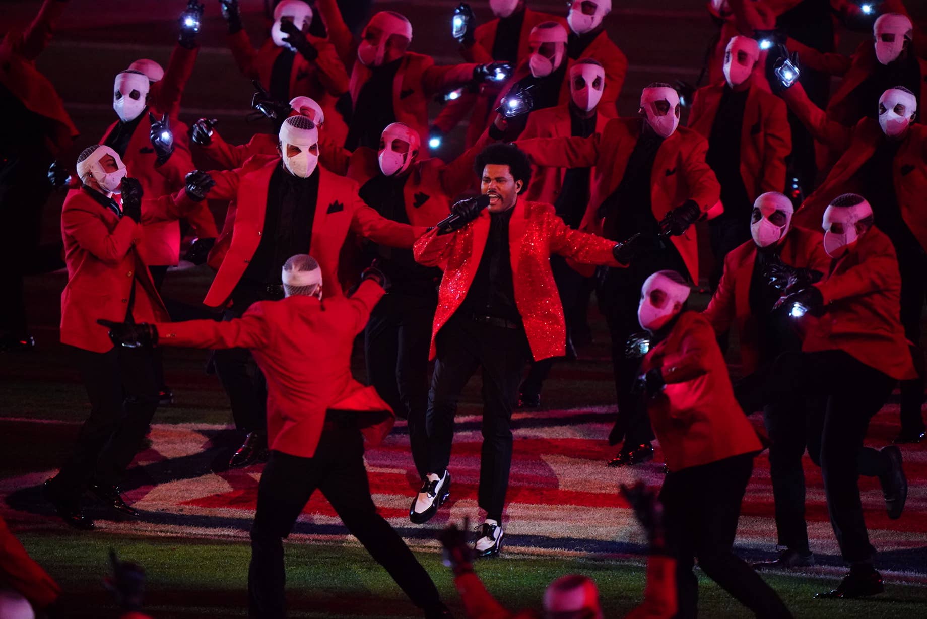 Dancing The Weeknd Lookalikes Flash Mob Take Over Times Square | Complex