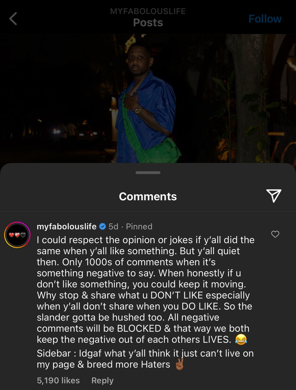 Fabolous on Purse Jokes About Bottega Veneta Bag: 'IDGAF What Y’all ...