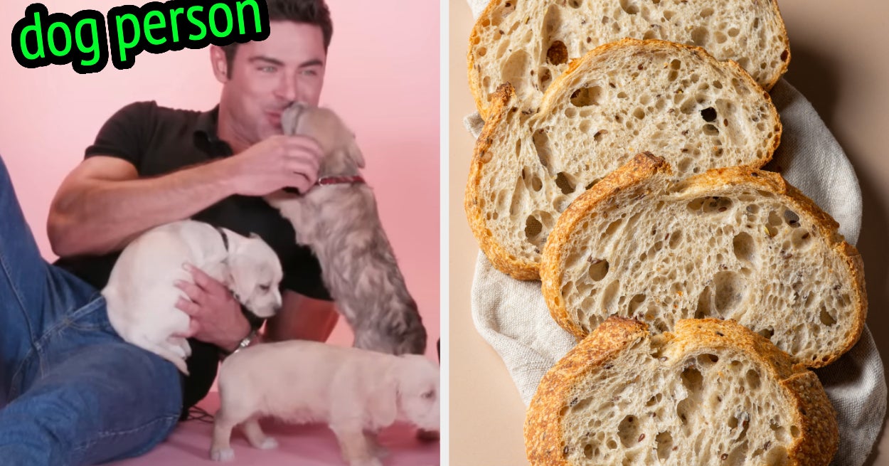 Food Quiz: Eat Bread Guess If Cat Or Dog Person
