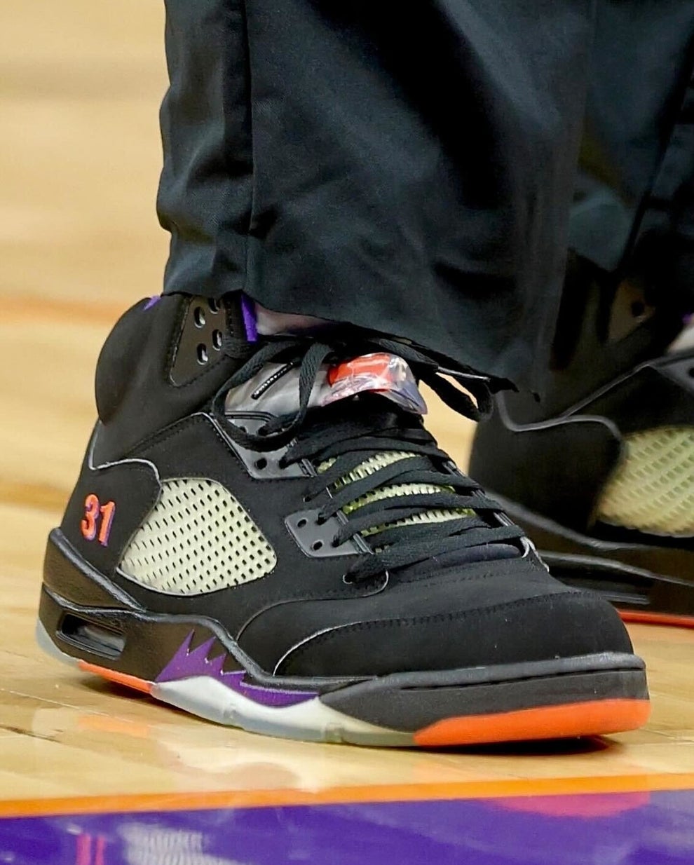 Devin Booker Wears Air Jordan 5 Suns Shawn Marion PE | Complex
