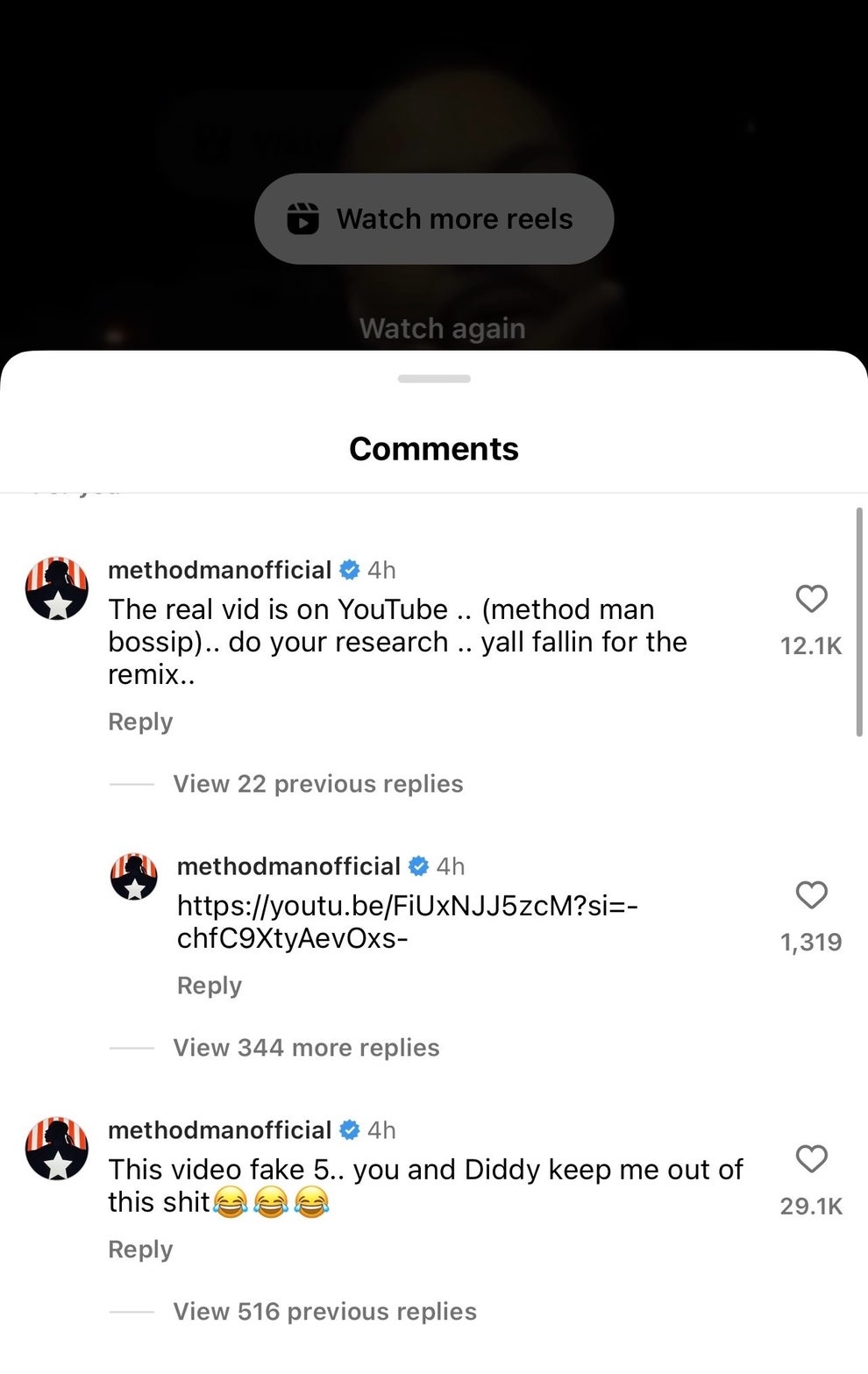 Method Man Responds to 50 Cent Posting Old Video of Him Supposedly ...