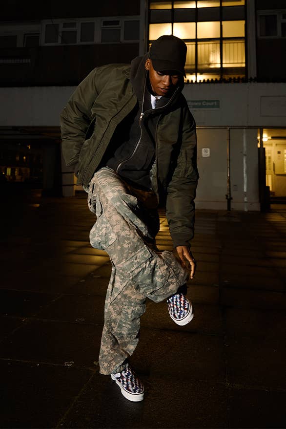 Vans x Little Simz Debut Custom Slip-On Skate Shoe | Complex