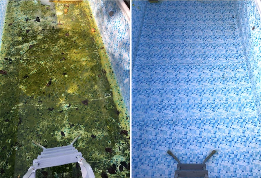 clean before after