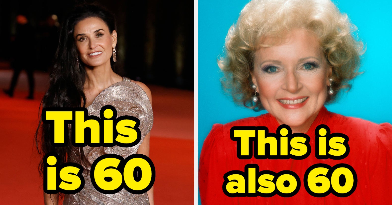 What 60 Celebs Looked Like At Age 60