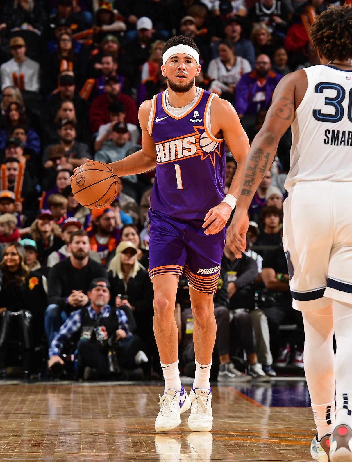 Devin Booker Nike Book 1 Air Jordan 1 Metallic Purple | Complex