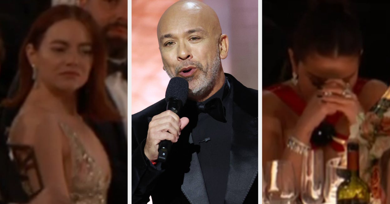Awkward Celeb Reactions To Jo Koy's Barbie Joke At Golden Globes