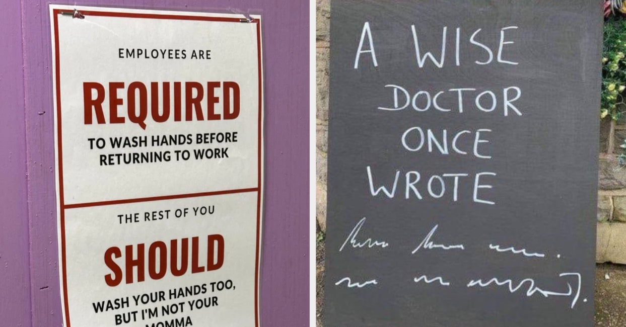 Funniest Signs On Reddit — Week Of 1/28/24