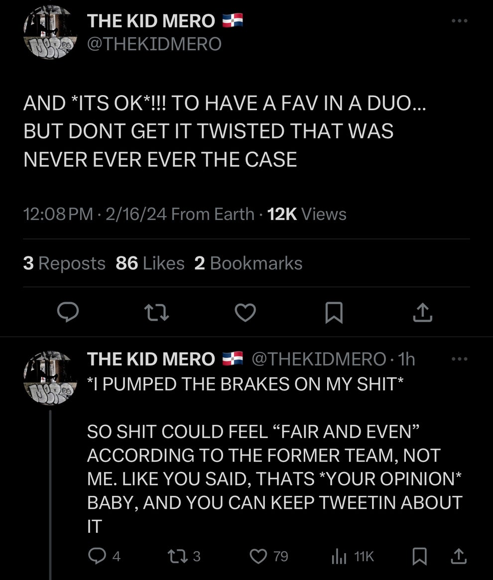 Here's What Mero's Said Since Desus Shot Down His Story of Their Split ...