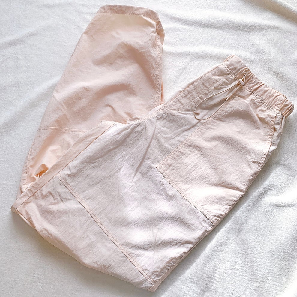 【GUセール品】2990円→1490円の「ゆったりパンツ」着回しバツグンで使いやすい！春らしい色味がカワイイし、スラッと脚長に見せてくれるの！《着用レビュー》【画像・動画】