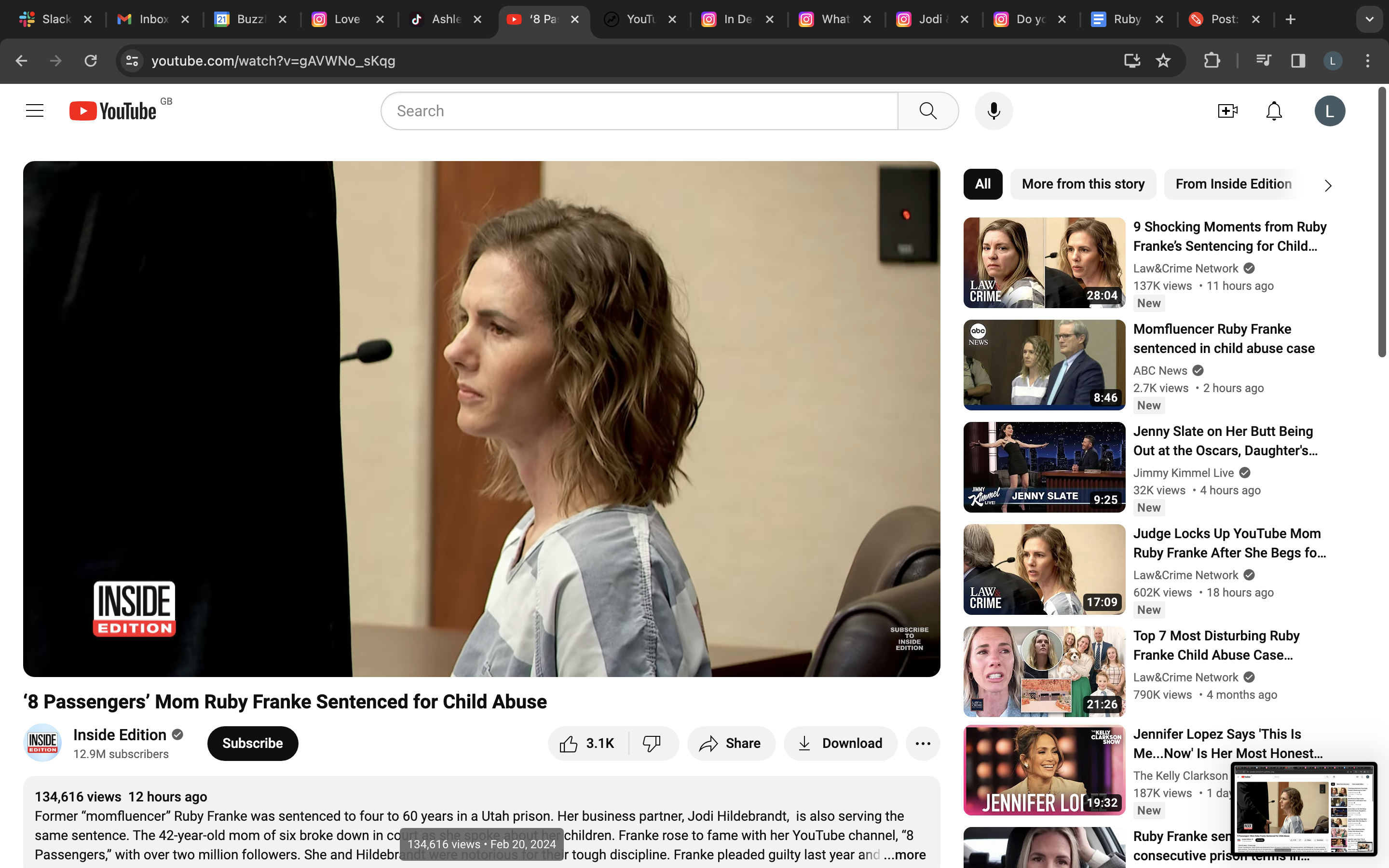 YouTuber Ruby Franke Sentenced To Prison For Child Abuse: Details