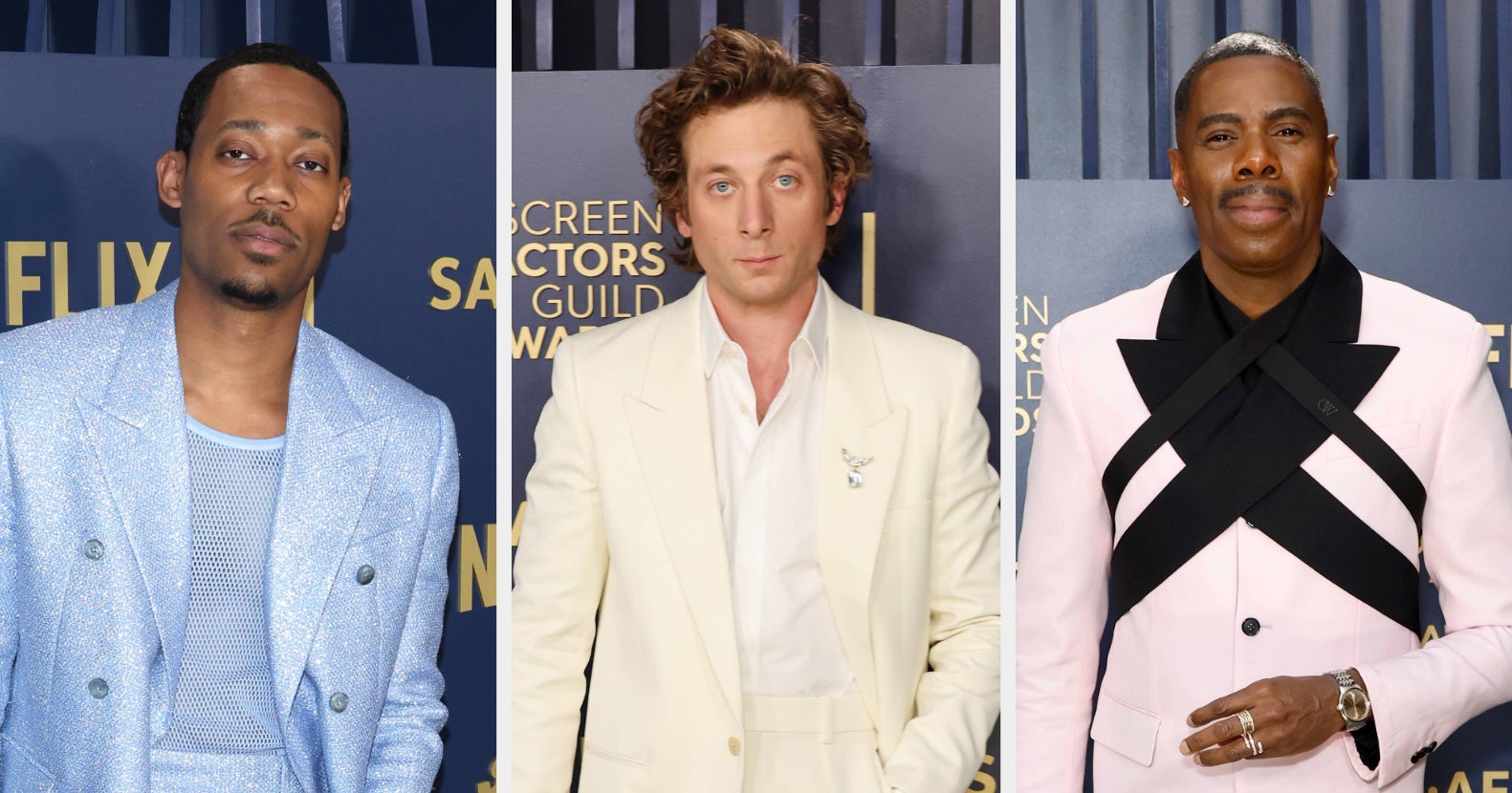 Famous Men Redefine Tuxedo Style at 2024 SAG Awards