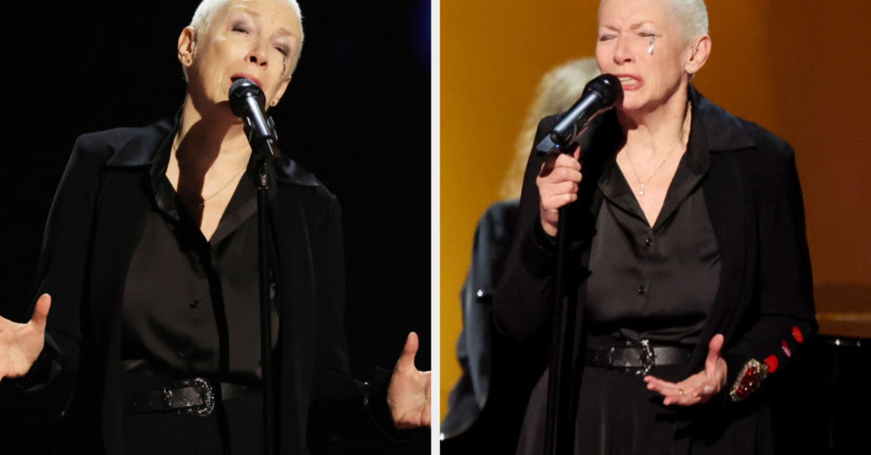 Annie Lennox Calls For A Ceasefire At The Grammys